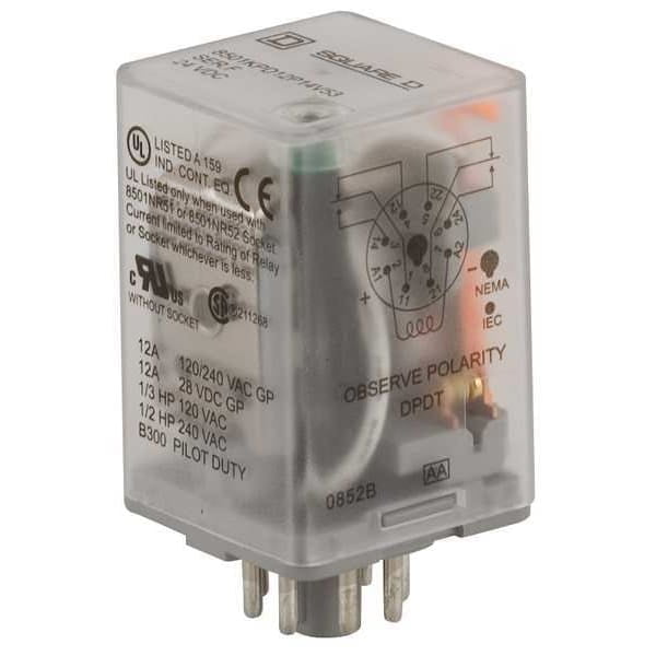 Schneider Electric General Purpose Relay, 24VDC, 10A, 8Pins ...