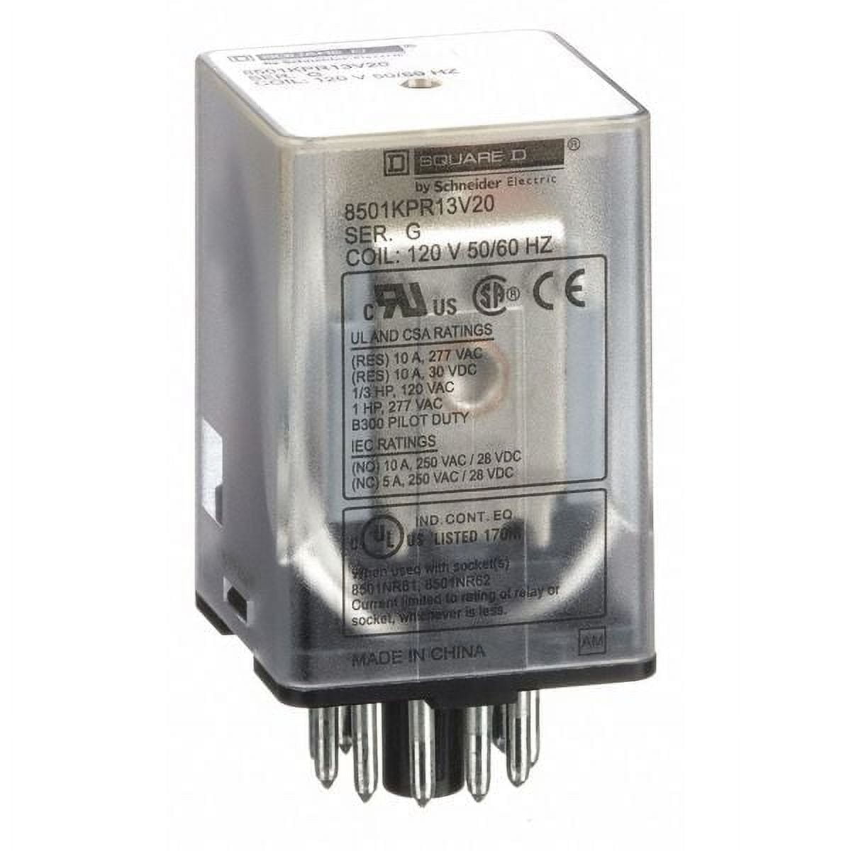 Schneider Electric GeneralPurpose Relay,120VAC, 10A, 11Pins ...