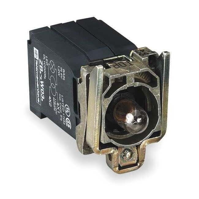 Schneider Electric Lamp Module and Contact Block,22mm,1NO ZB4BW031 ...