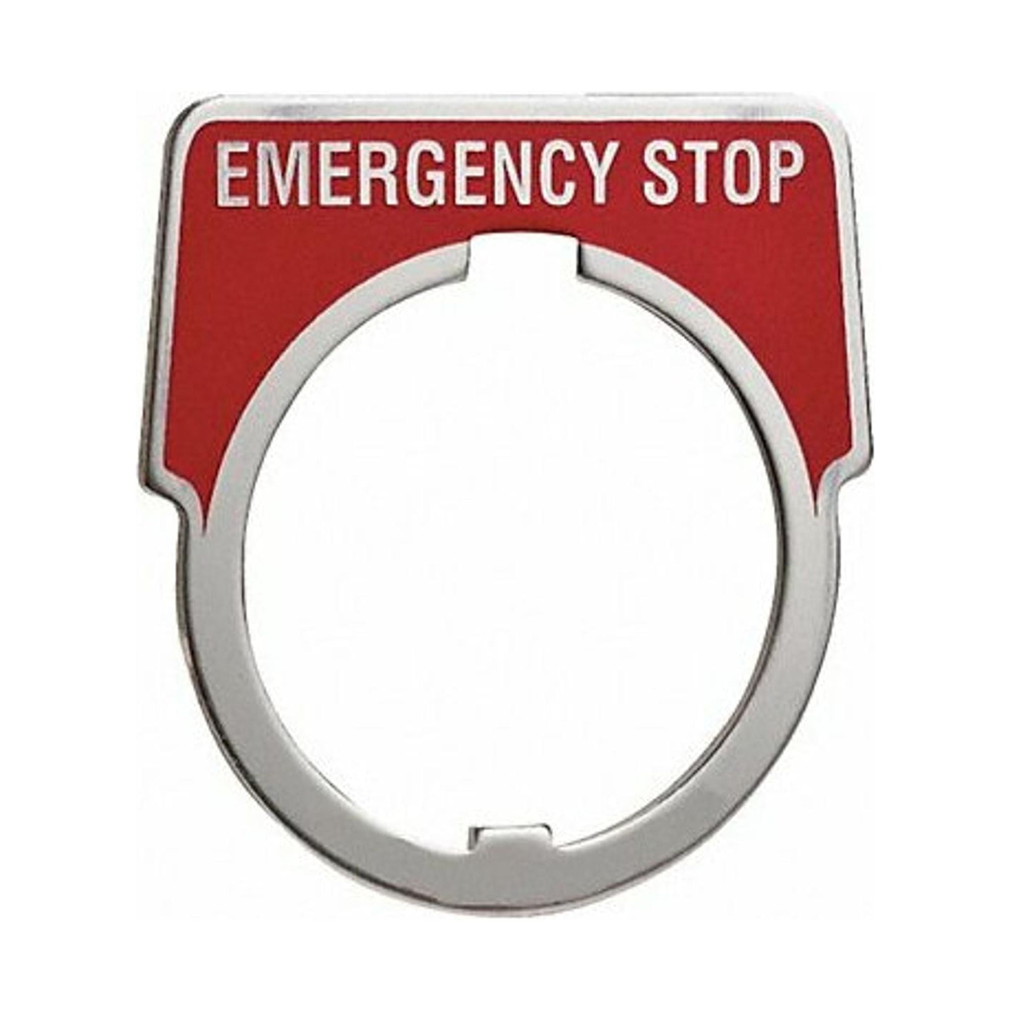 Schneider Electric Legend Plate,Emergency Stop,White/Red 9001KN205 ...