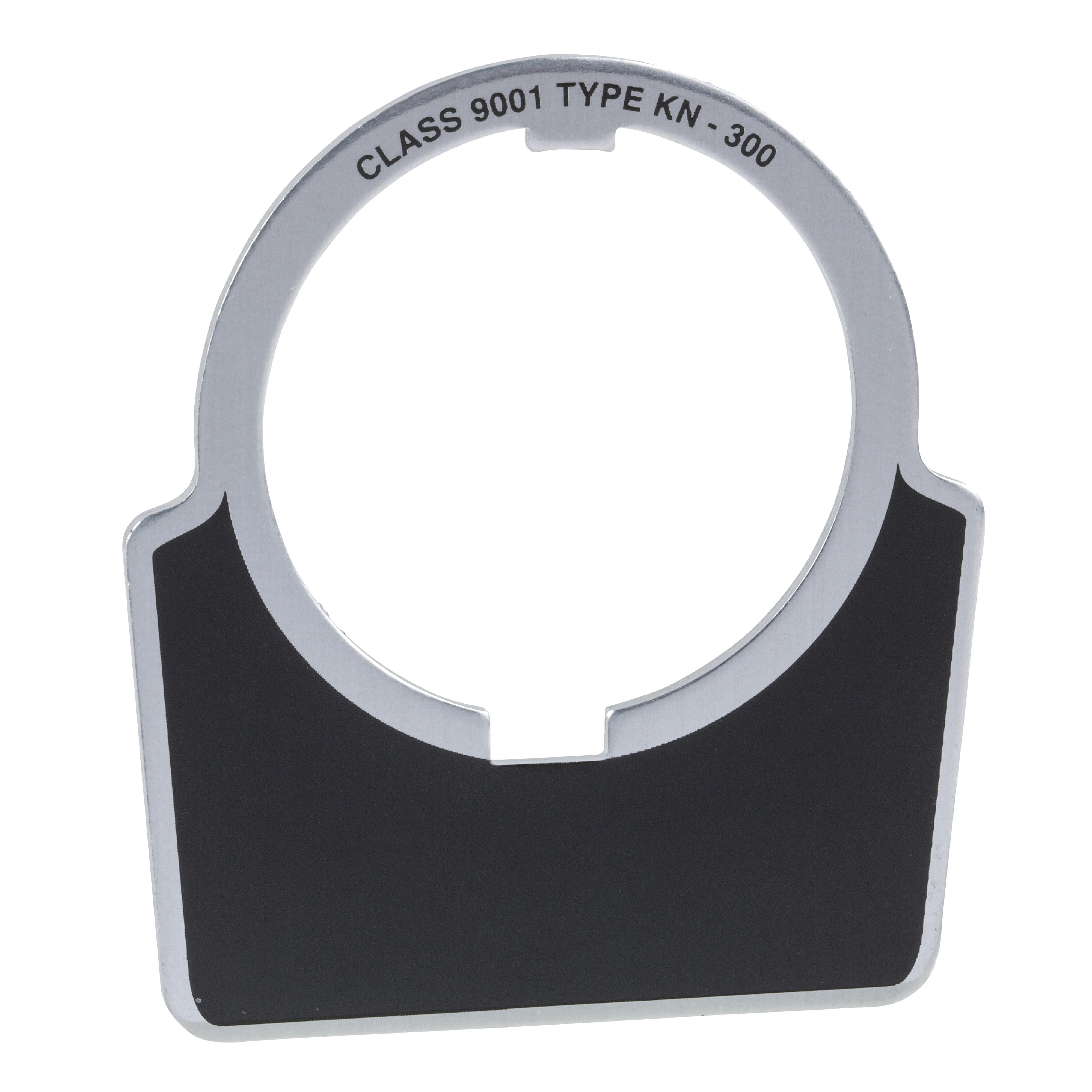 Schneider Electric Blank Legend Plate,Half Round,Black 9001KN300 ...