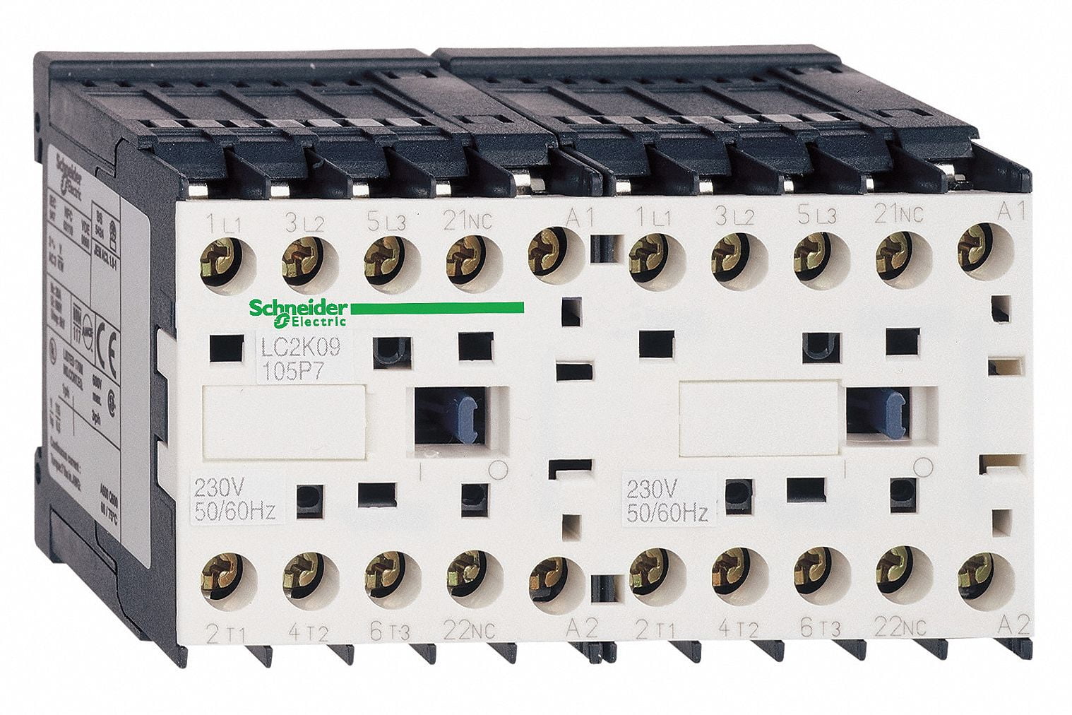 Schneider Electric MiniIECMagContactor, Reversing, 110VAC LC2K0601F7 ...