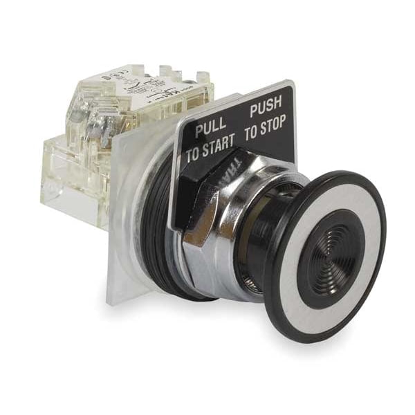 Schneider Electric Push Button Operator, 30 mm, SPDT, Black 9001KR9BH13 ...