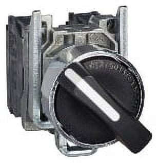 Schneider Electric Non-Illum Selector Swtch,22mm,2 Pos,Levr XB4BD25 ...