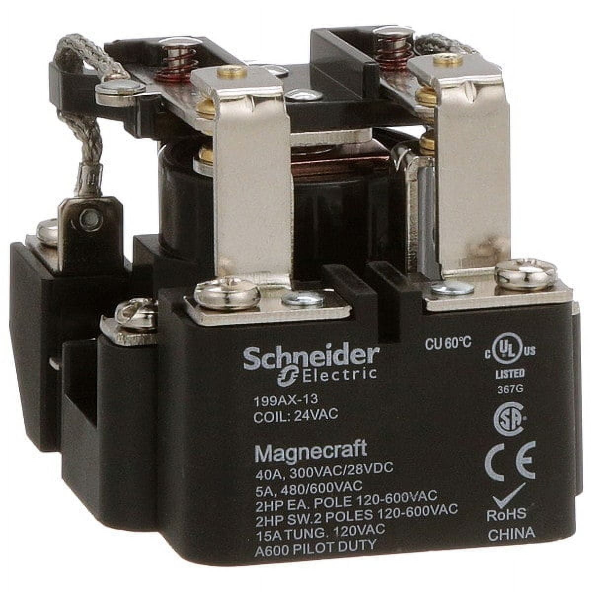 Surface, Open Power Relay, Octal, 40 A, 8 Pins, Screw - Walmart.com