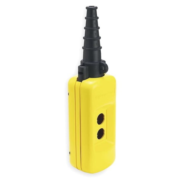 Schneider Electric Pendant Enclosure, 22mm, 2 Holes, Yellow XACA02H7 ...