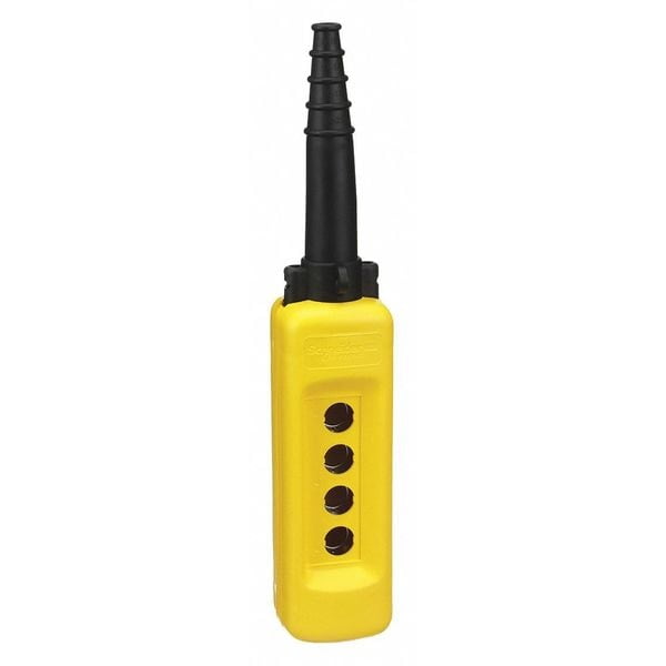 Schneider Electric Pendant Enclosure, 22mm, 4 Holes, Yellow XACA04H7 ...