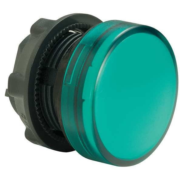 Schneider Electric Pilot Light Head, Green, LED, 22 mm ZB5AV033 ...