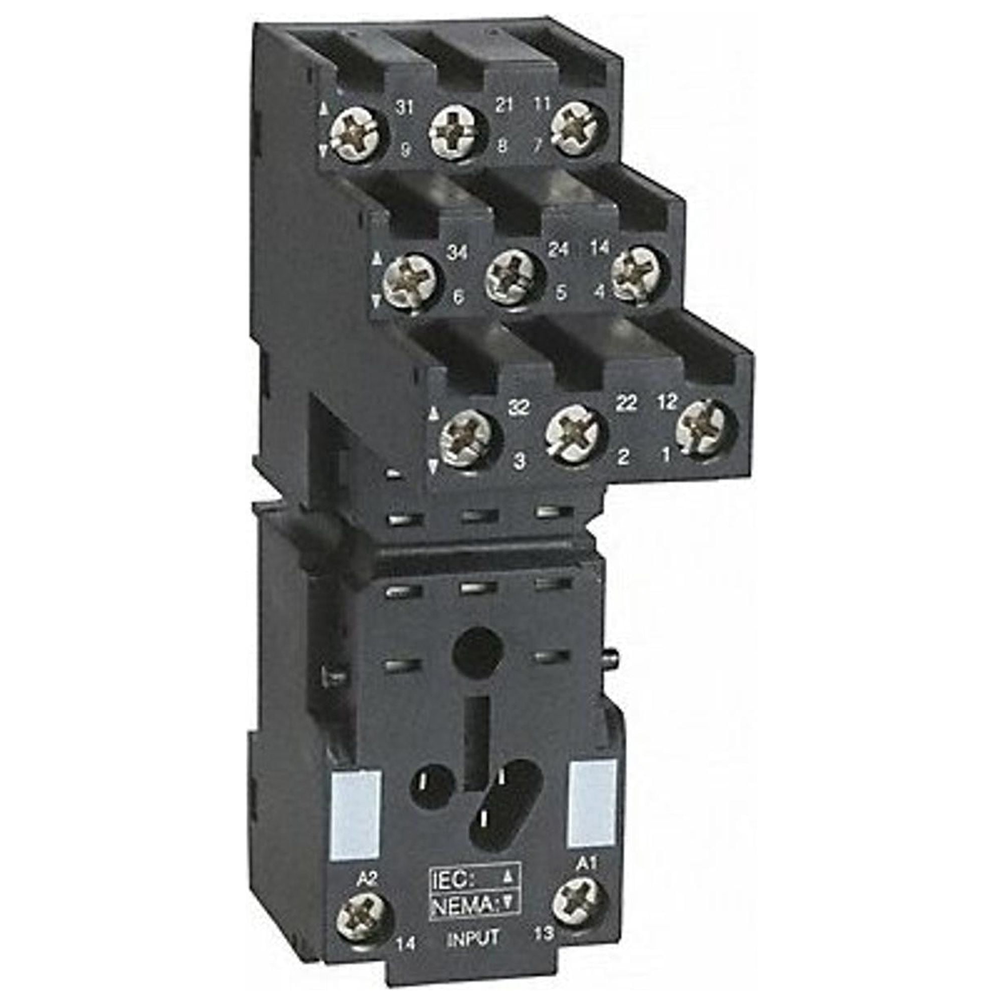 Schneider Electric Relay Socket, Square, 11 Pins, 10 A RXZE2S111M ...