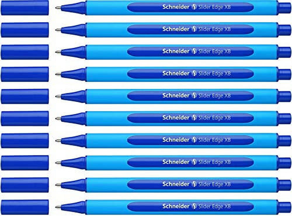 Schneider Slider Edge XB Ballpoint Pens, Triangular Barrel, Pack of 10 ...