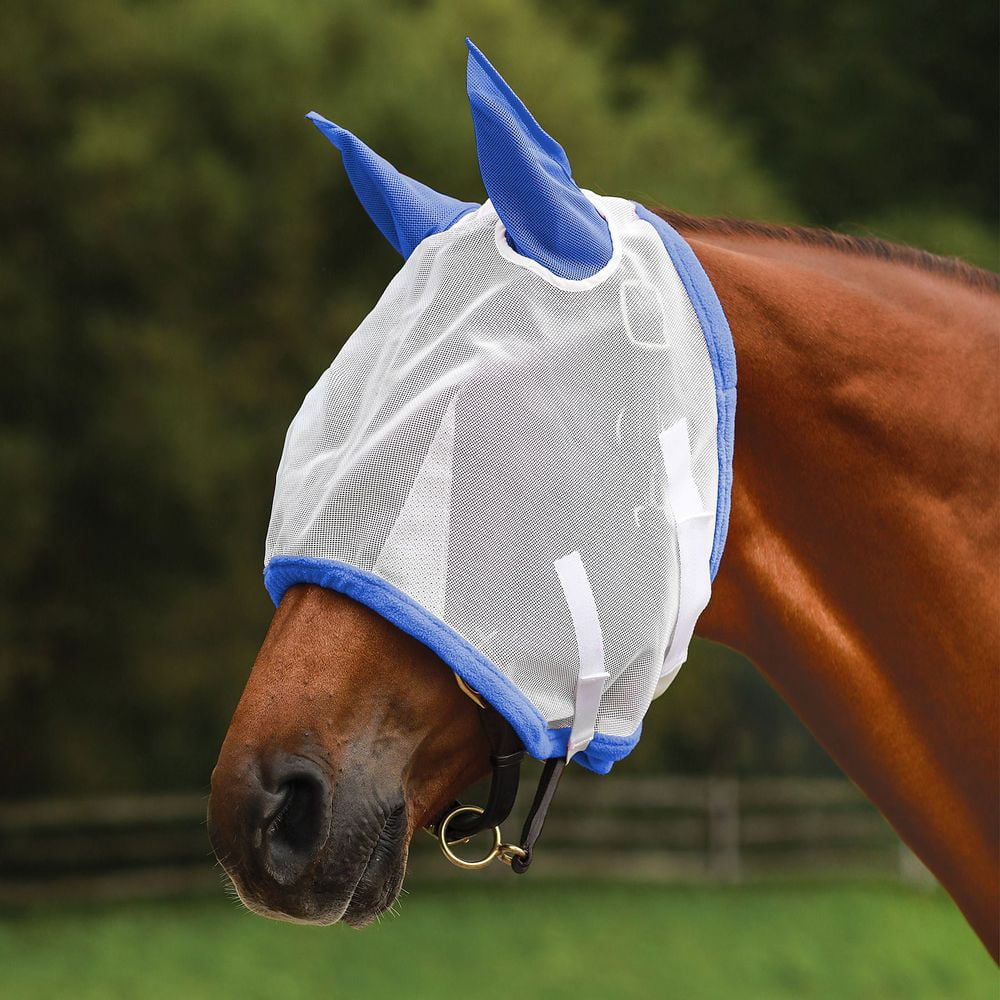 Schneiders Dura-Mesh Original Fly Horse Mask With Ears | Royal Blue ...