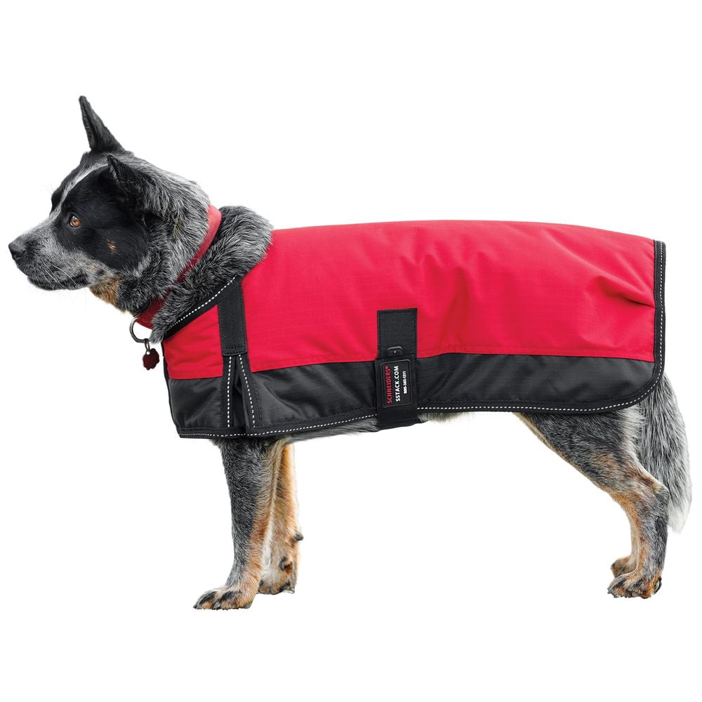 Schneiders Insulated Waterproof Reflective Dog Coats II | Color Red ...