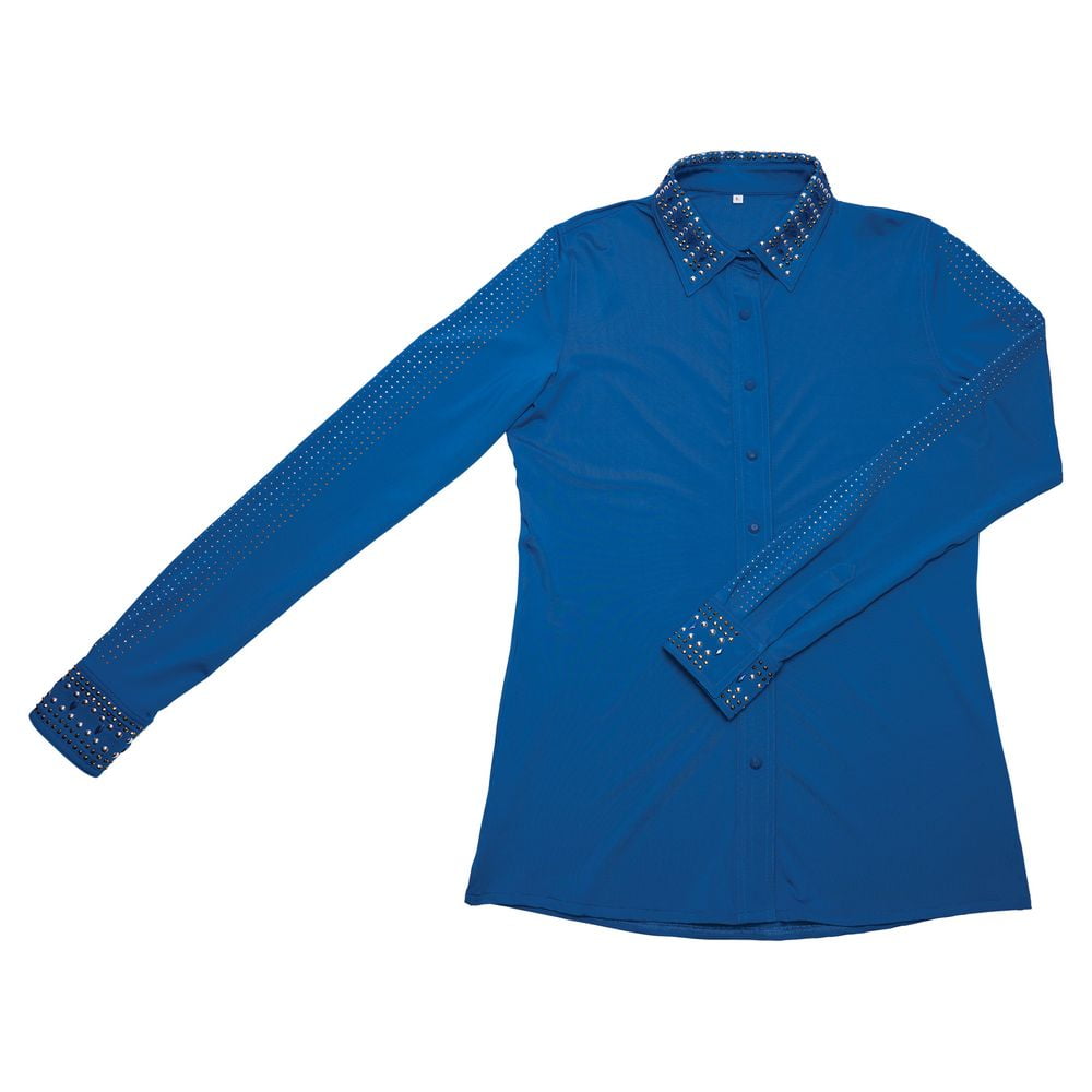 Schneiders Ladies Sarah Crystal Western Show Shirt | Color Royal | Size ...