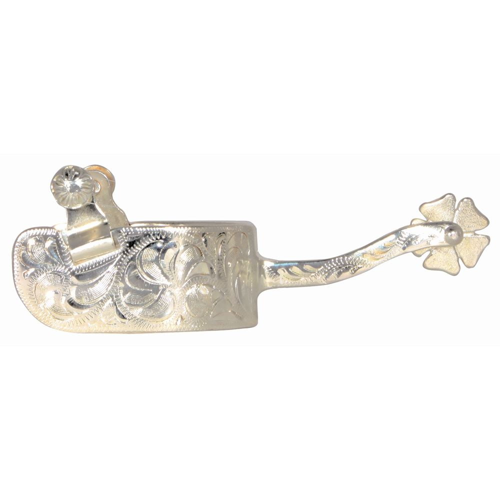 Schneiders Silver Plate Equitation Spur Cloverleaf | Enhances Show Ring ...