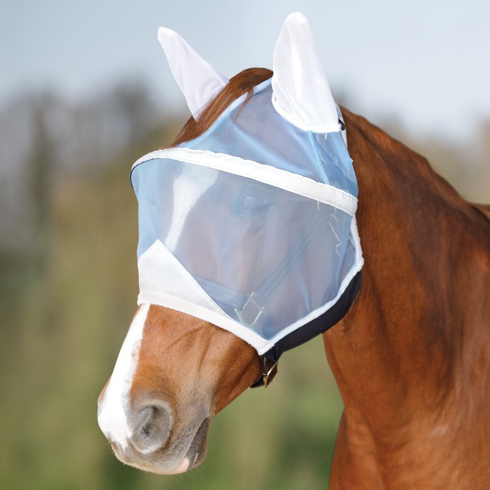 Schneiders X-Spand Mosquito Mesh Sun Visor Fly Horse Mask | Color Blue ...