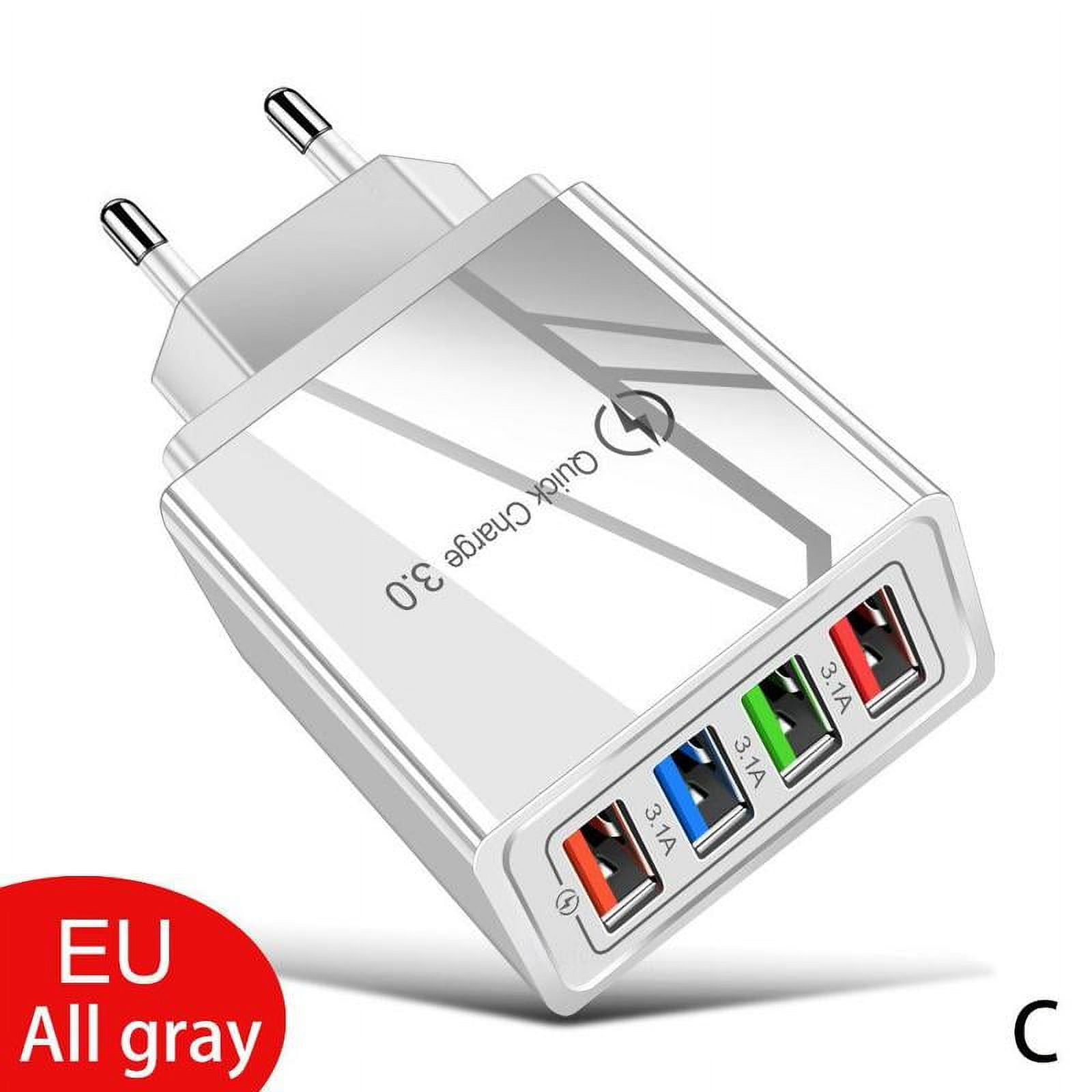 Schnell Ladeger盲t 4 USB Port 5V 3A Netzteil Adapter Tablet EU-Stecker' f眉r O3J3 - Walmart ...