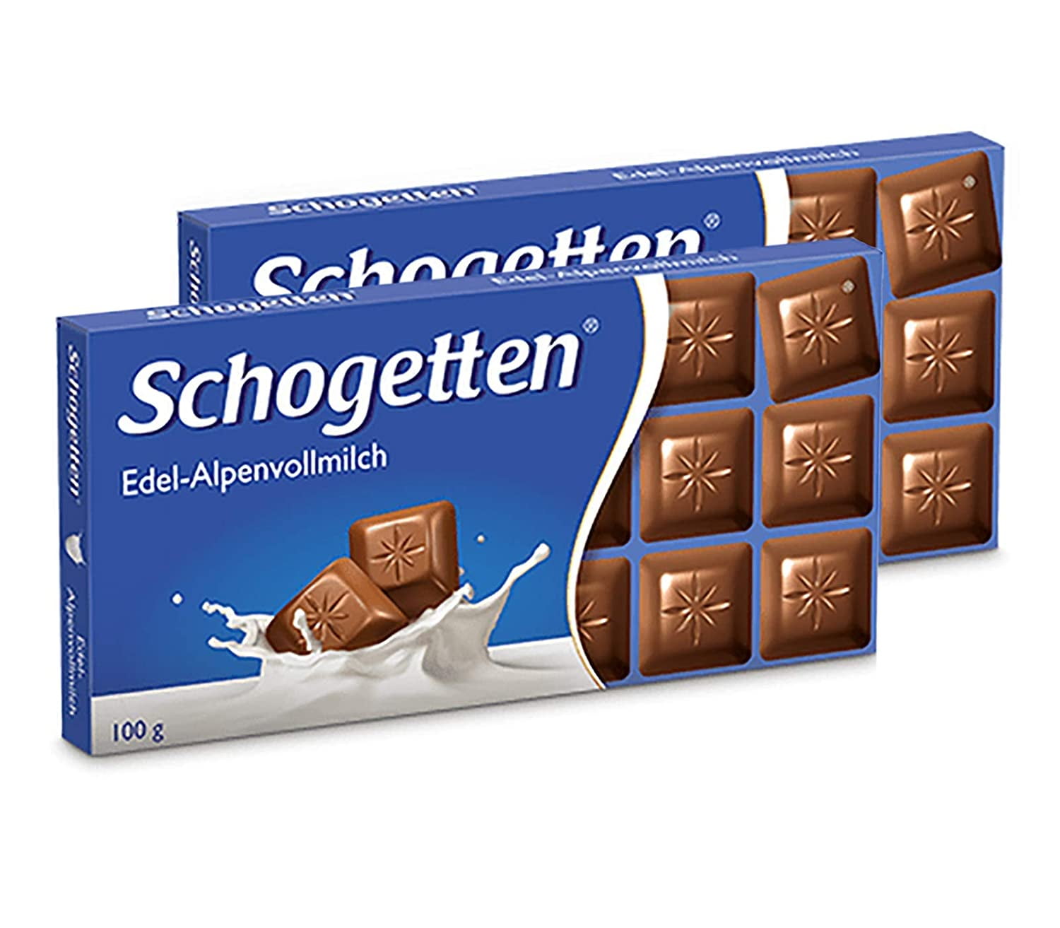 Schogetten Alpine Milk Chocolate Bar, Creamy German Chocolate Candy ...