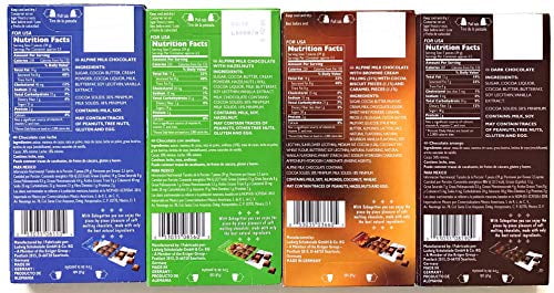 Schogetten German Chocolate Variety Pack Milk Chocolate, Caramel, Dark ...