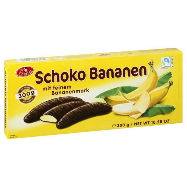 Schoko Bananen Marshmallow Gum With Banana Flavor And Chocolate Glacing ...