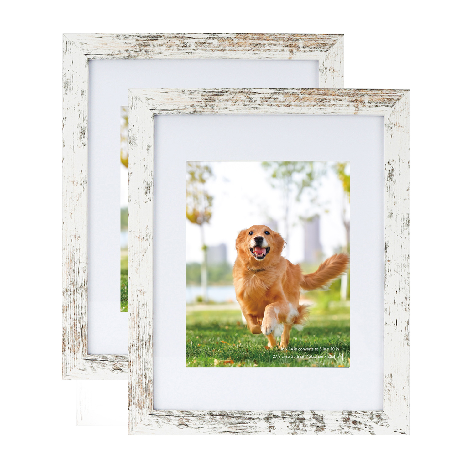 Mainstays 14x18 Matted to 11x14 Traditional Gallery Wall Picture Frame ...