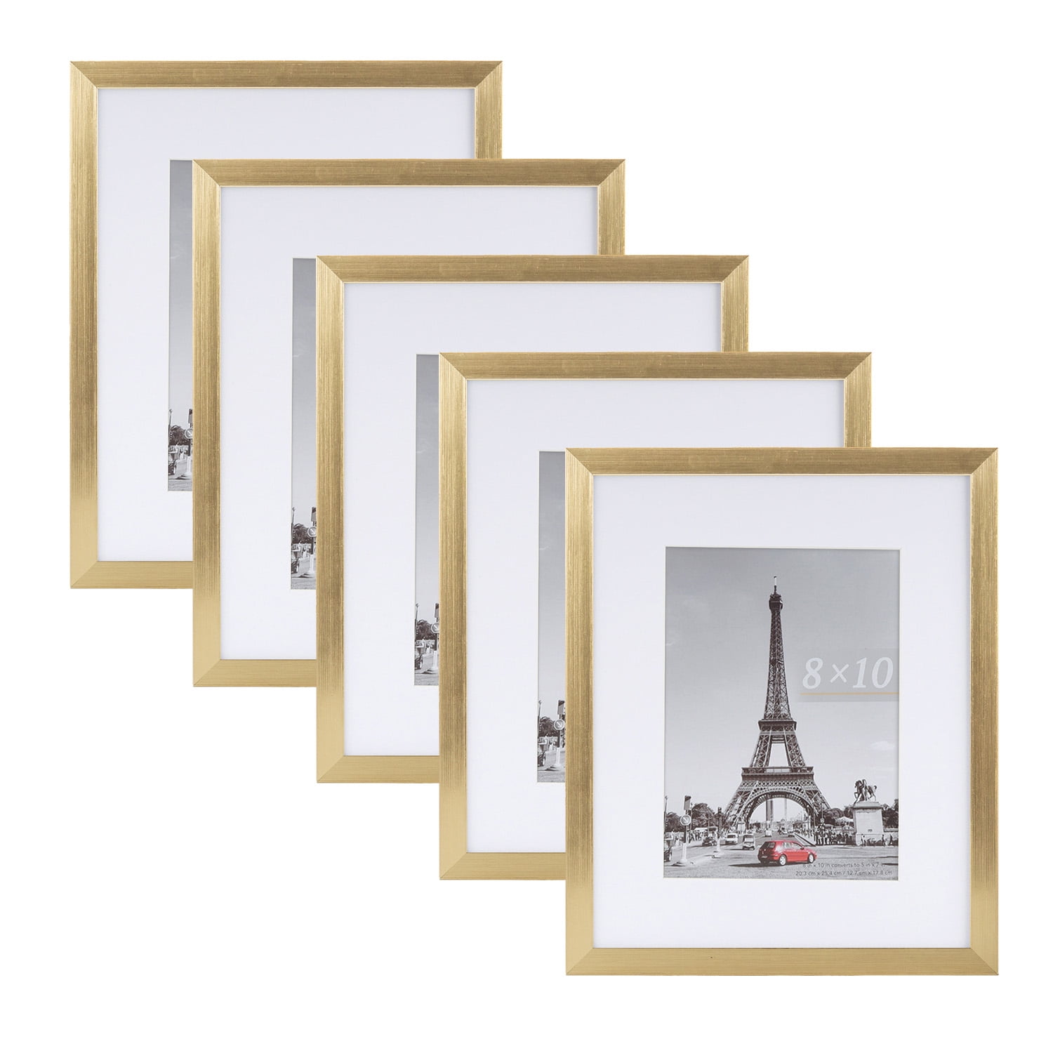 Scholartree 5 PACK 8x10 Tabletop Picture Frame, Display Photos 5x7 with ...