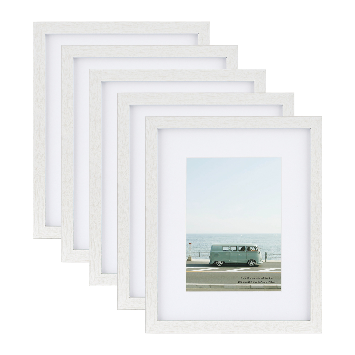 11580T Brushed Pewter Bead 8x10 Hinged Triple Picture Frame - Walmart.com