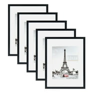 14x16 Frame Black Solid Wood Picture Frame | 0.75 Inch Moulding Width ...