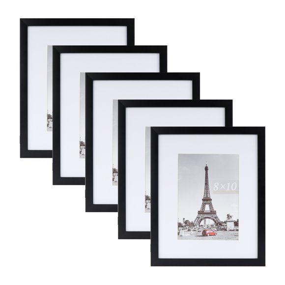 8" X 10" Black Picture Frames