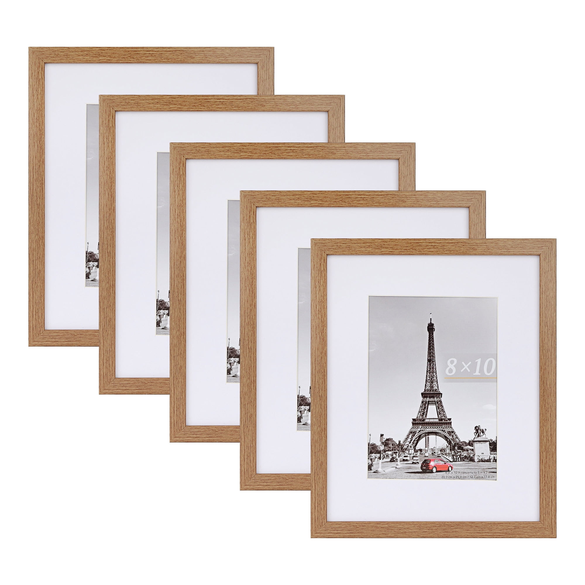 Scholartree 5-in-1 Contemporary Gallery Picture Frame Set, 8 x 10 ...