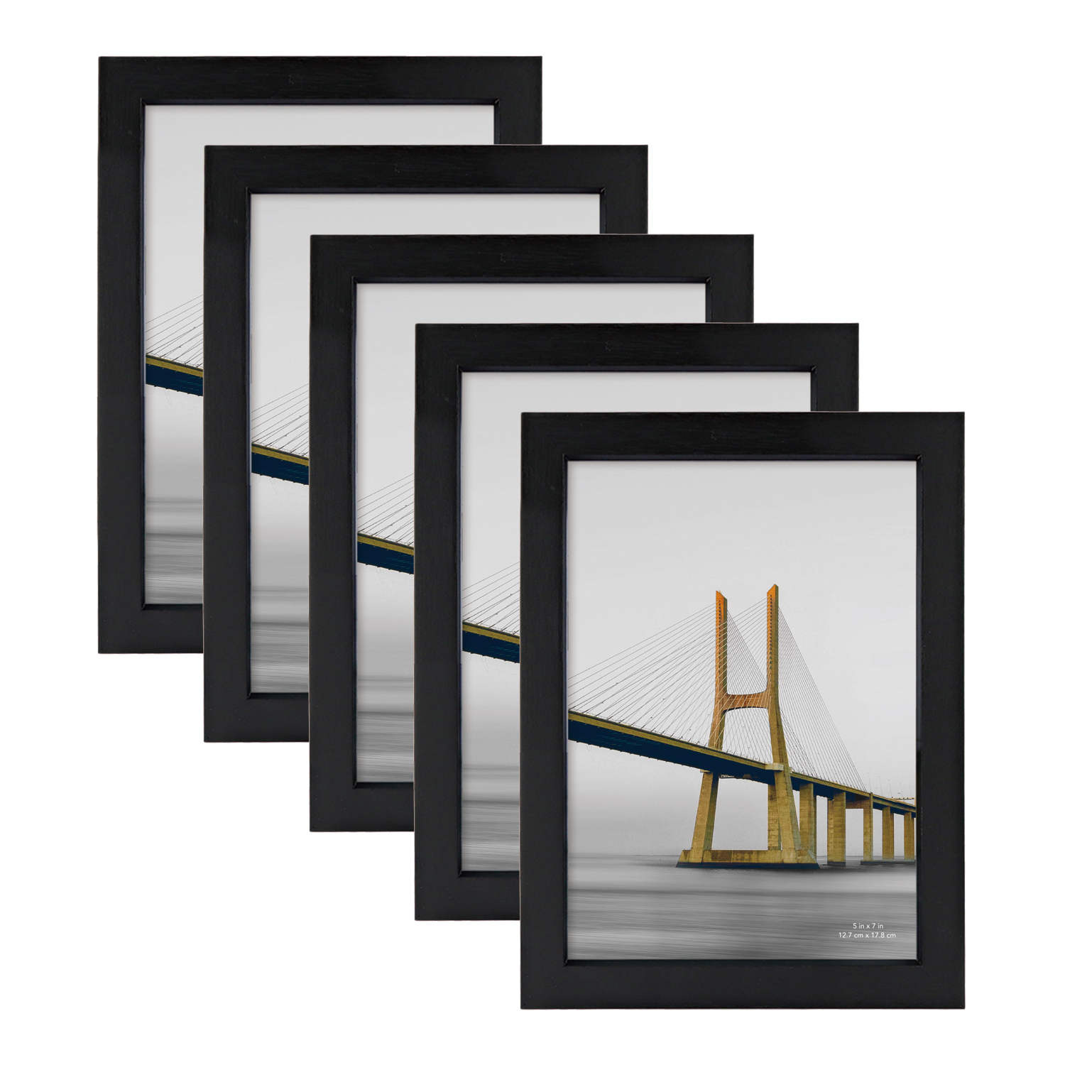 Mainstays 8x10 Front Loading Picture Frames, Black, Set of 6 - Walmart.com