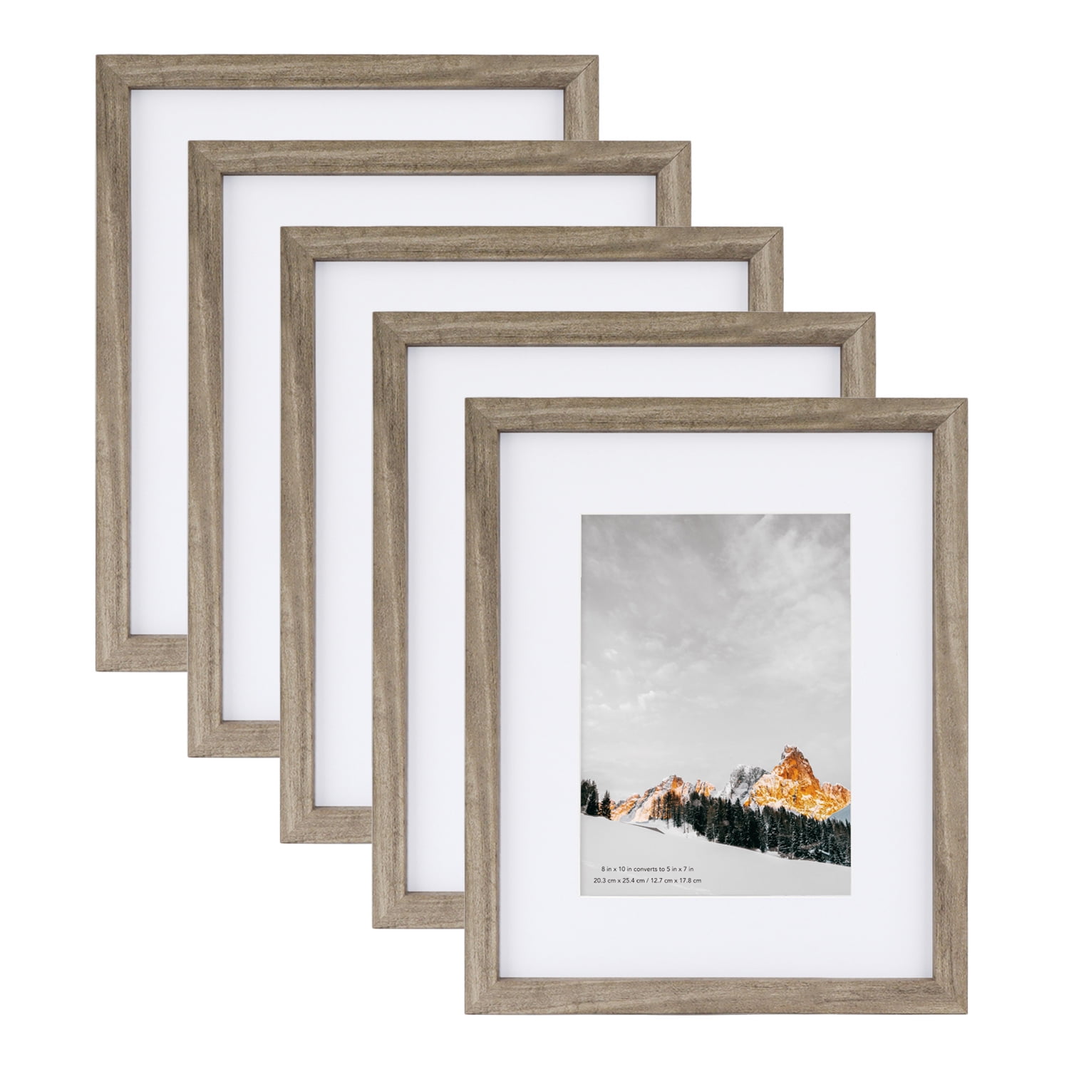 Scholartree 5-in-1 Wood Picture Frames Set - Front Loading Basic ...
