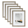 Scholartree 5-in-1 Wood Picture Frames Set - Front Loading Basic Tabletop 8 x 10 Picture Frame ...