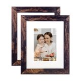 Scholartree 8 x 10 Wood Picture Frames Set of 2- Front Loading Basic ...