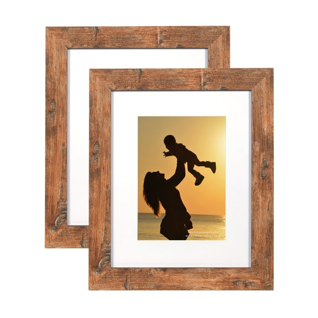 Scholartree 8 x 10 Wood Picture Frames Set of 2- Front Loading Basic ...