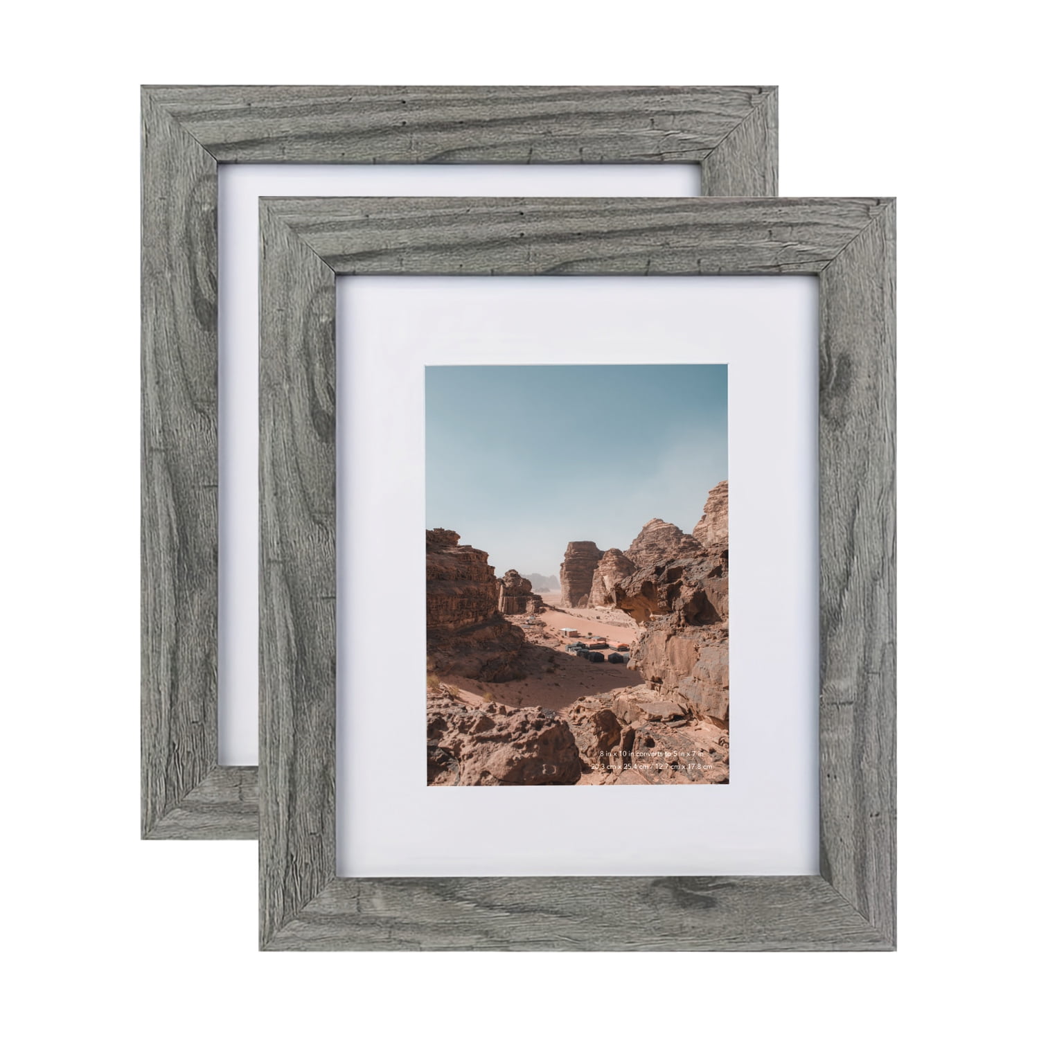 Scholartree 8 x 10 Wood Picture Frames Set of 2- Front Loading Basic ...