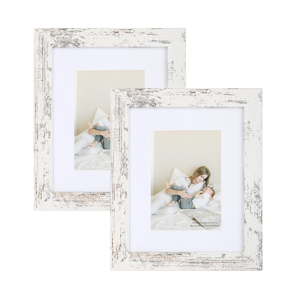 Scholartree 8 x 10 Wood Picture Frames Set of 2- Front Loading Basic ...