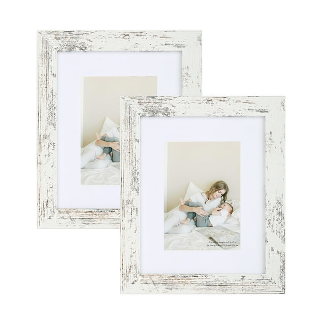 Scholartree 8 x 10 Wood Picture Frames Set of 2- Front Loading Basic ...