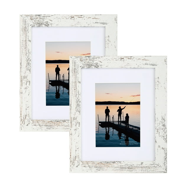 Scholartree 8 x 10 Wood Picture Frames Set of 2- Front Loading Basic ...