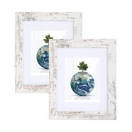 Mainstays 20x18 8-Opening String Heart Rustic Wood Collage Picture ...