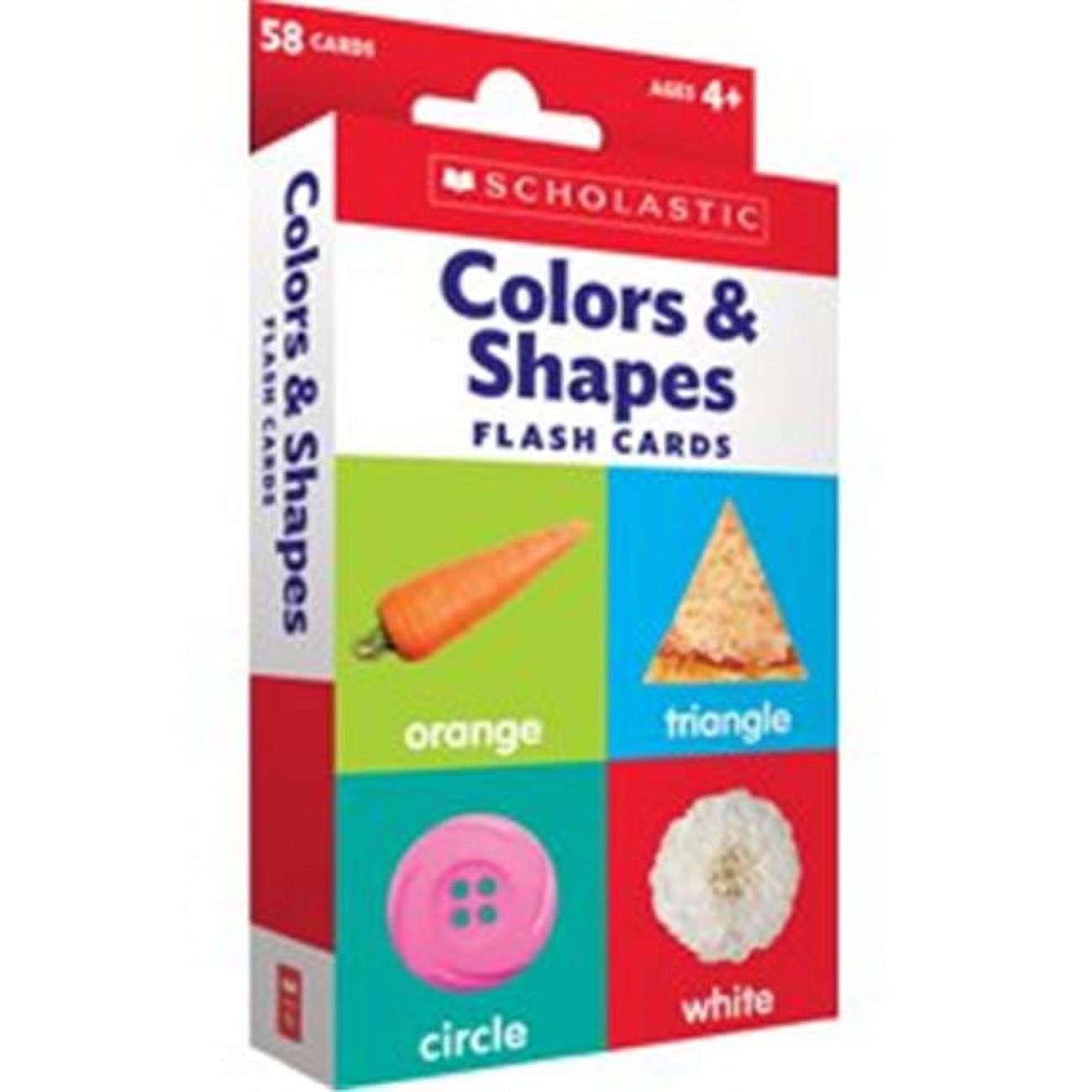Scholastic 823360 Flash Cards - Colors & Shapes - Walmart.com