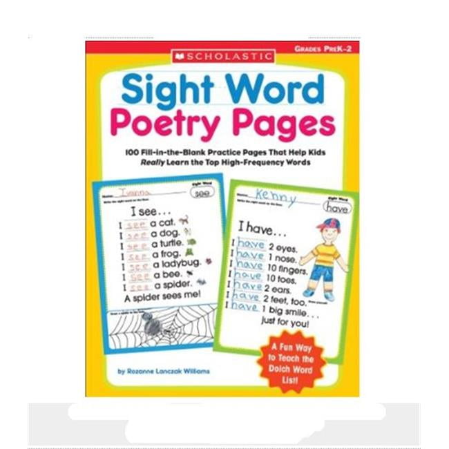 Scholastic 978-0-439-55438-1 Sight Word Poetry Pages - Walmart.com