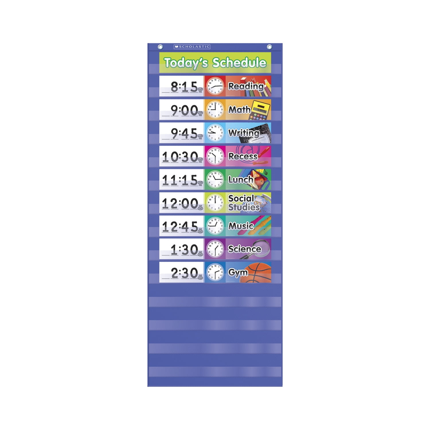 Scholastic Teaching Solutions Daily Schedule Pocket Chart, 17 pieces ...