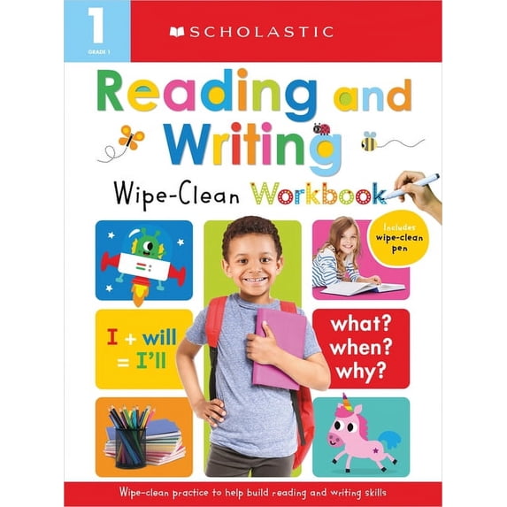 Scholastic Early Learners First Grade Reading/Writing Wipe Clean ...