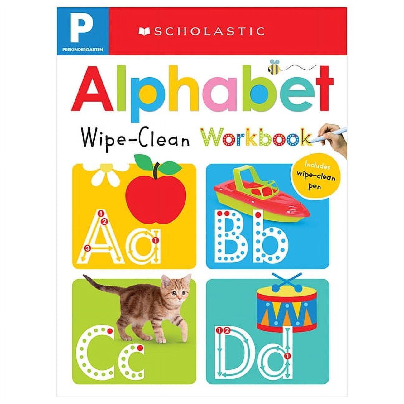 Scholastic Early Learners Pre-K Alphabet Wipe-Clean Workbook ...
