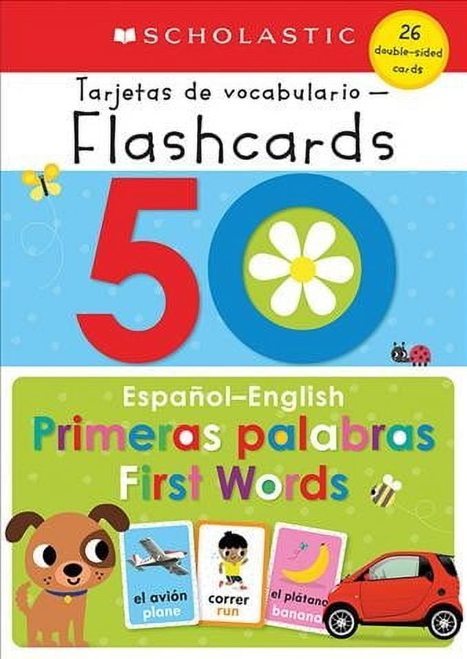 Scholastic Early Learners Spanish-English First Words Flash Cards ...