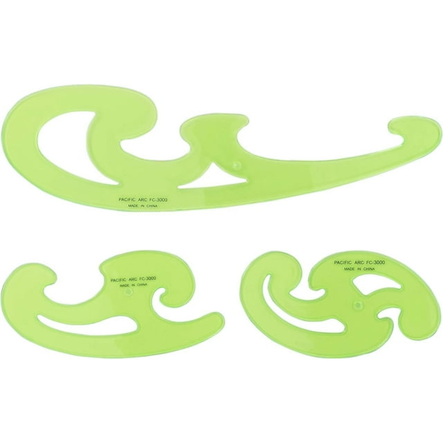 Scholastic French Curve set, 3pcs - Walmart.com