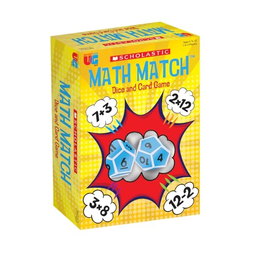 , Scholastic Math Match Travel Dice Game, Mathematics Reinforcement ...