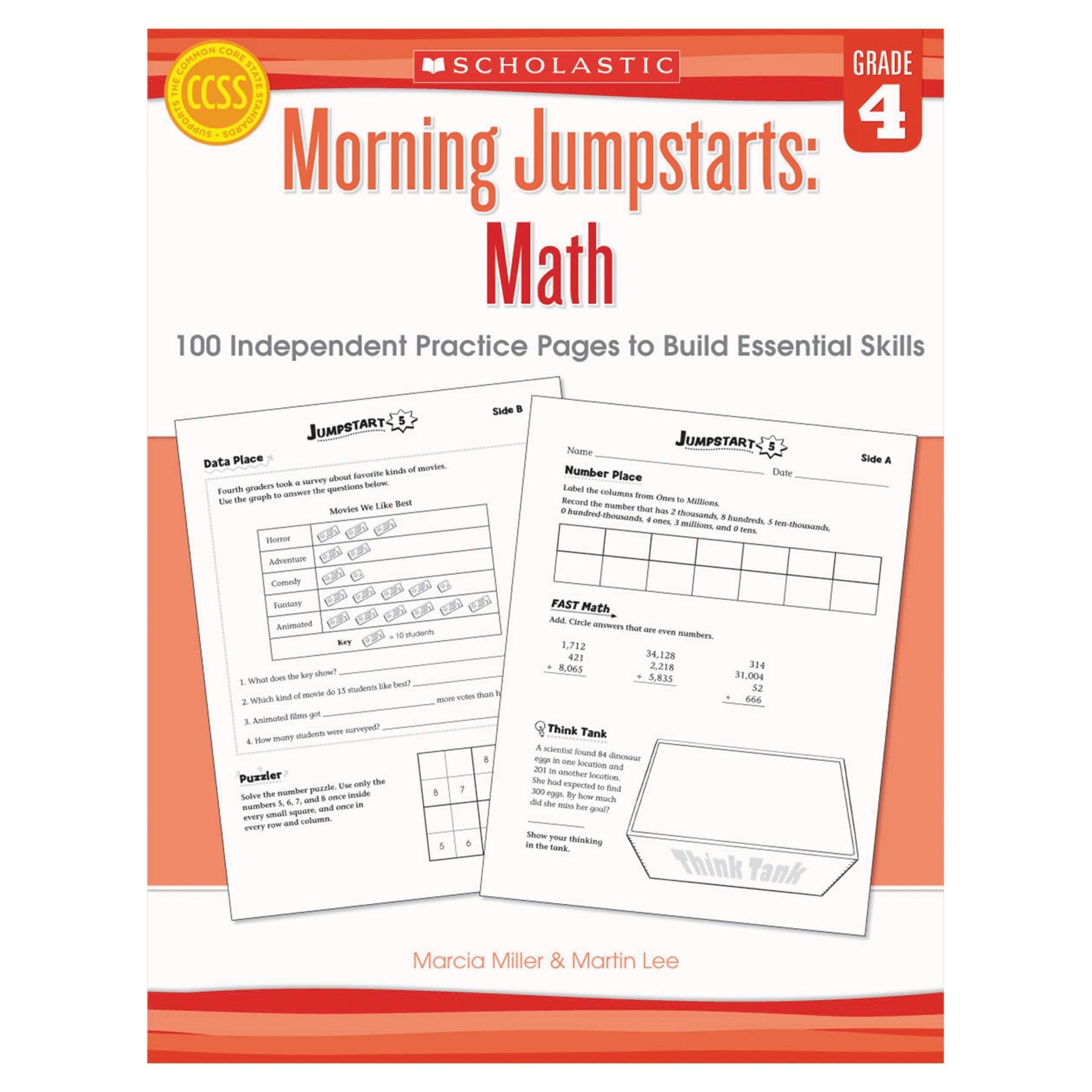 Scholastic Morning Jumpstart Series Book, Math, Grade 4 - Walmart.com