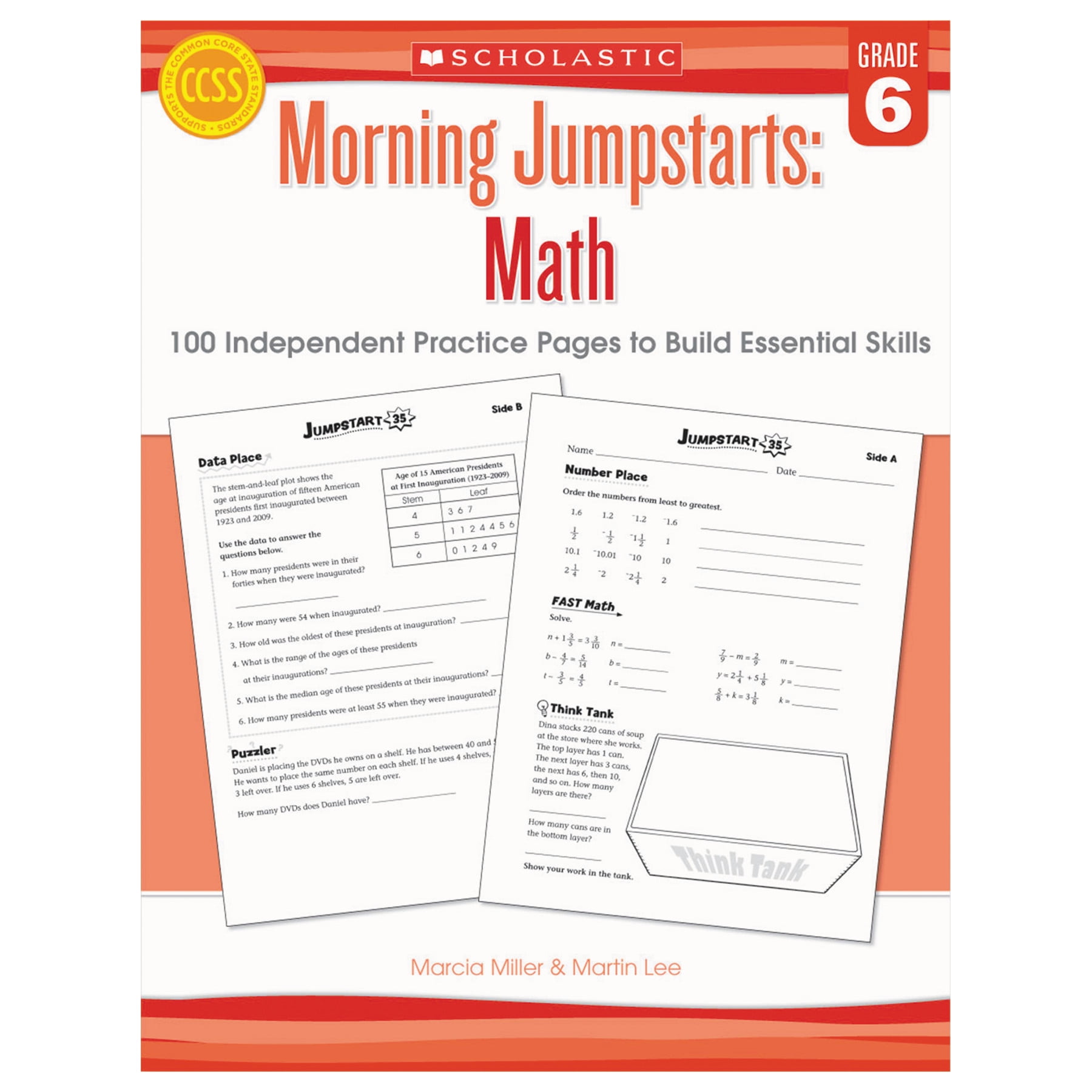 Scholastic Morning Jumpstart Series Book, Math, Grade 6 - Walmart.com