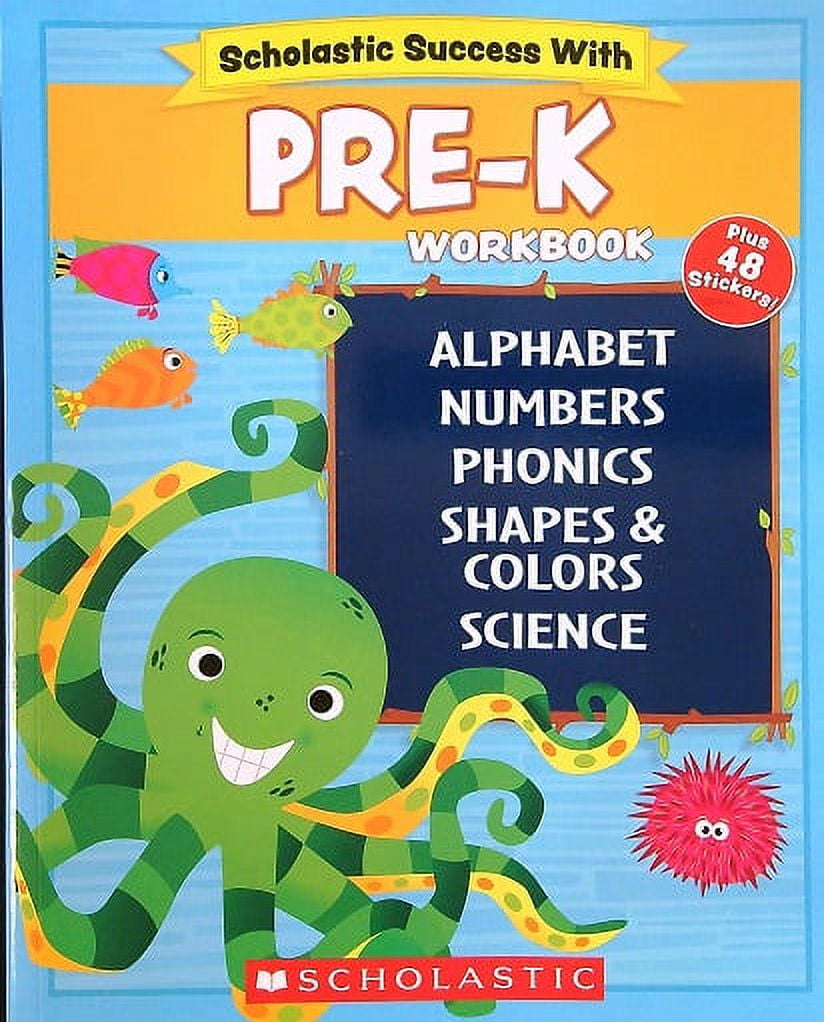 Scholastic Pre-K Learning Workbook - Children's Alphabet & Writing ...
